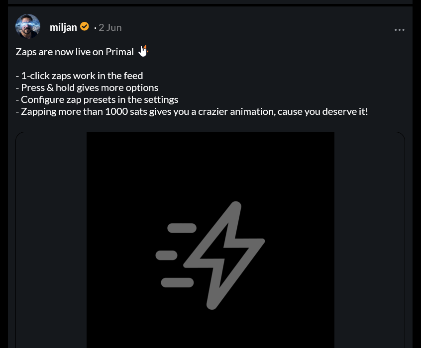 Primal Unveils One-Tap Zaps: Seamless Zaps using WebLN & Alby